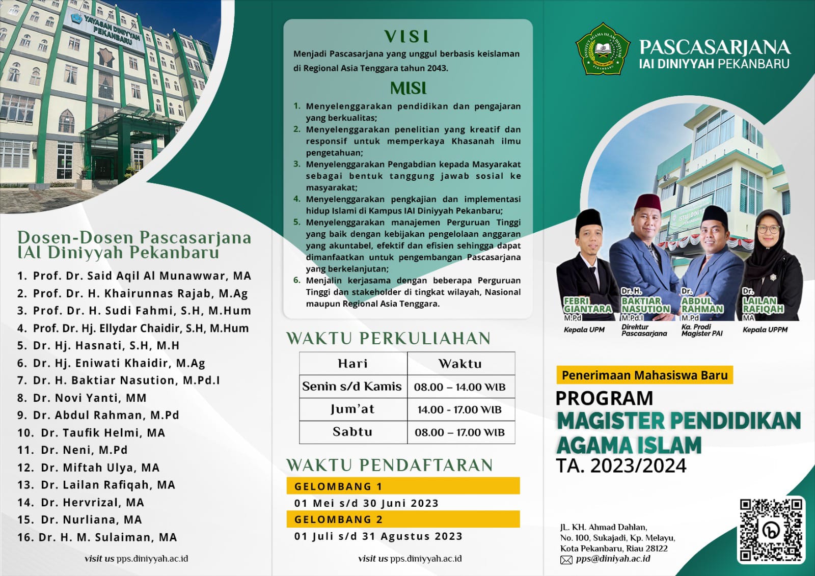 Brosur PMB Pascasarjana TA. 2023/2024